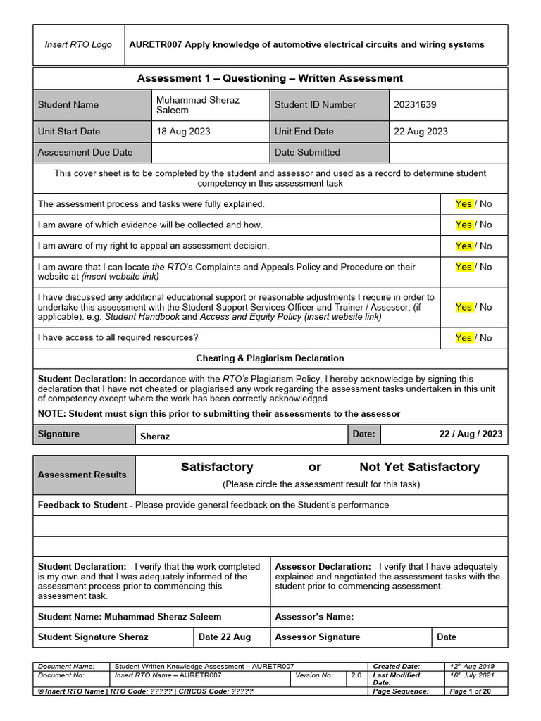 Assessment_1_Student_Questioning_Written_Knowledge_Assessment_AURETR007 ...