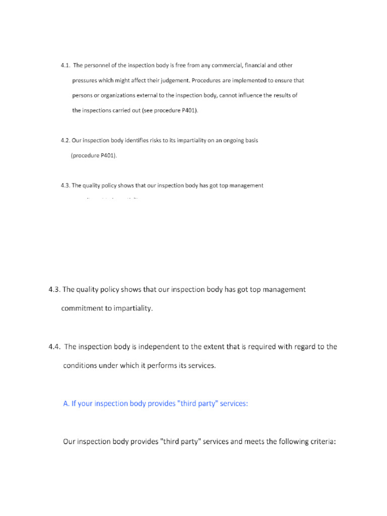 ISO 17020 Quality Management Manual | PDF | Quality Management System ...