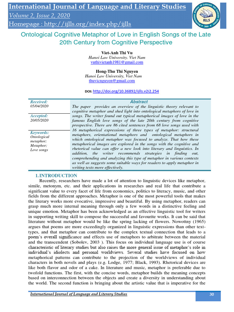 20th Century Songs | PDF | Metaphor | Linguistics