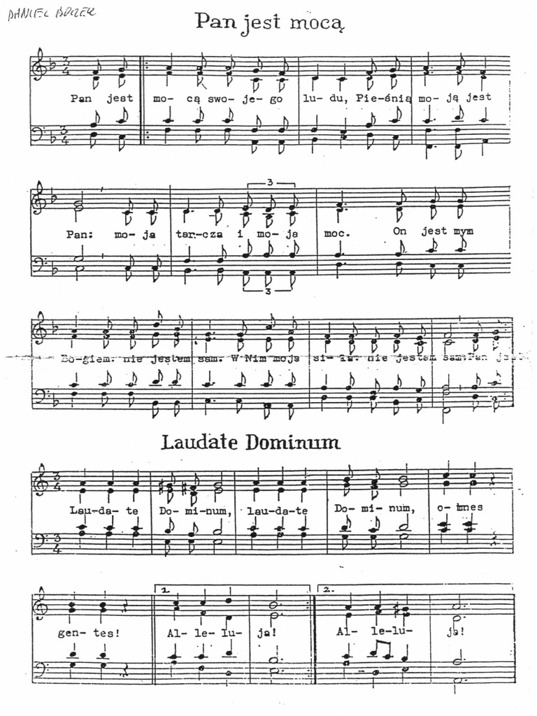 Pan Jest Mocą Swojego Ludu Laudate Dominum | PDF