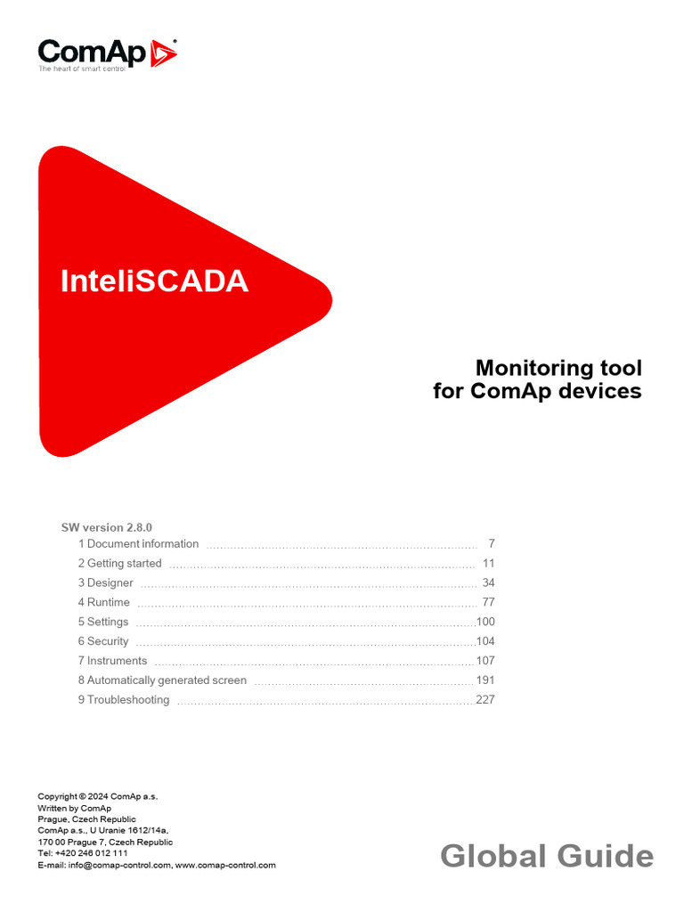 Inteliscada 2.8.0 Global Guide | PDF | Backup | Installation (Computer Programs)