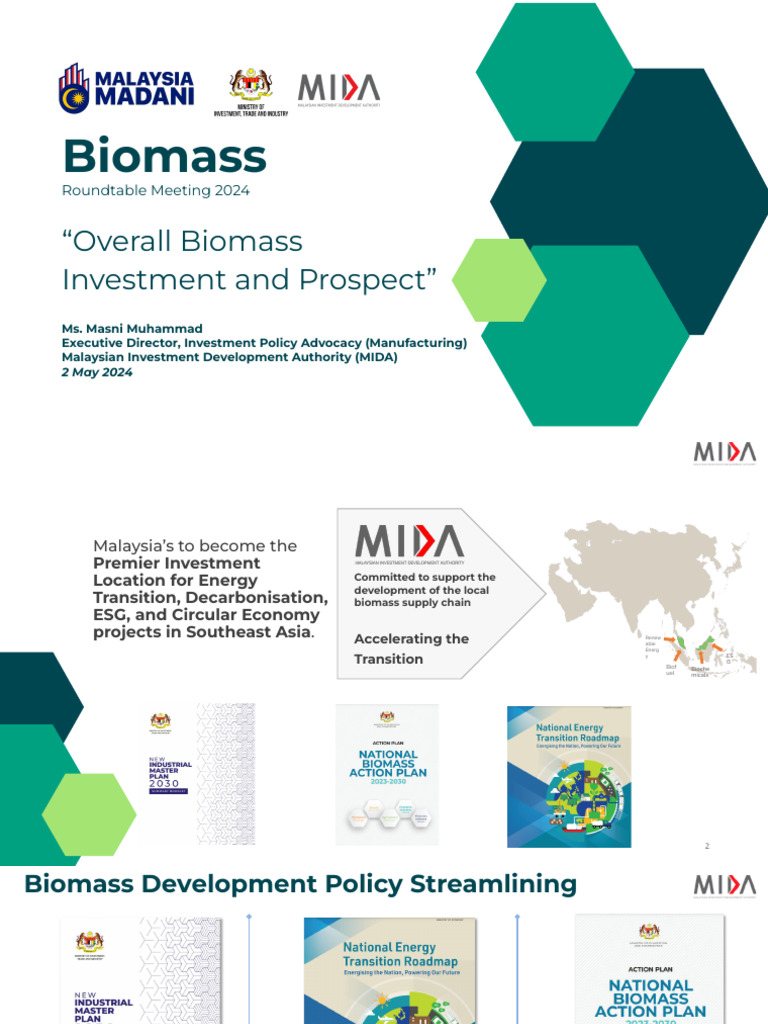 MIDA Biomass Roundtable Presentation V5 | PDF | Biofuel | Biogas