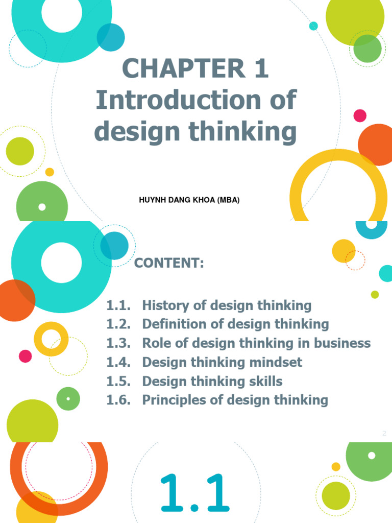 Chapter 1. Introduction of Design Thinking | PDF | Design Thinking | Creativity