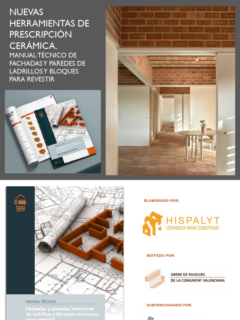 Nuevas Herramientas de Prescripción Cerámica - HISPALYT | PDF | pared | edificio