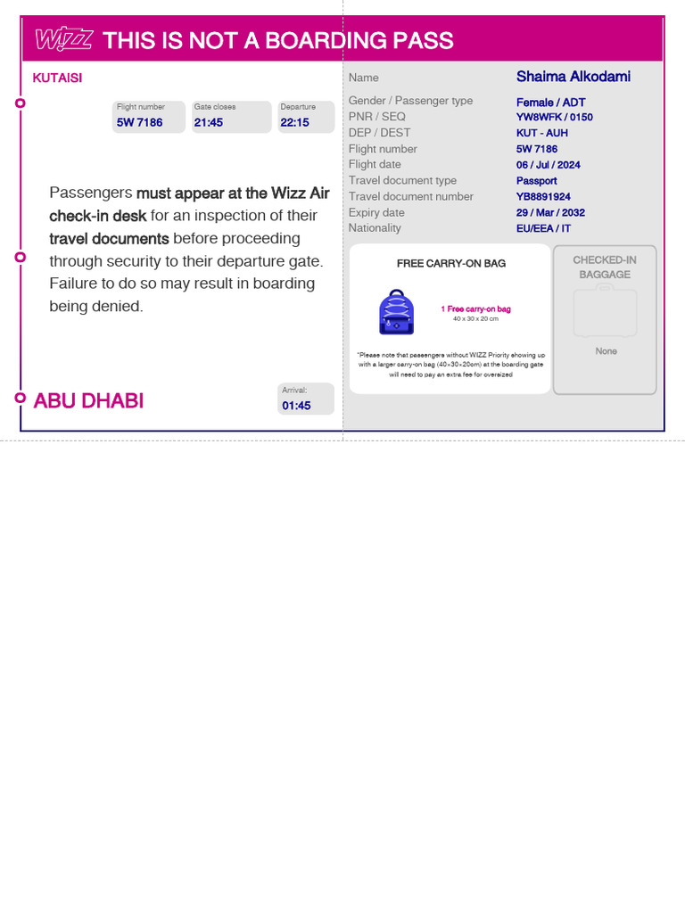 BoardingCard 368744706 KUT AUH | PDF