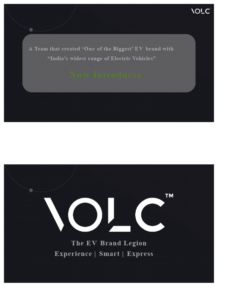 Volc Company Profile | PDF | Electric Vehicle | Brand