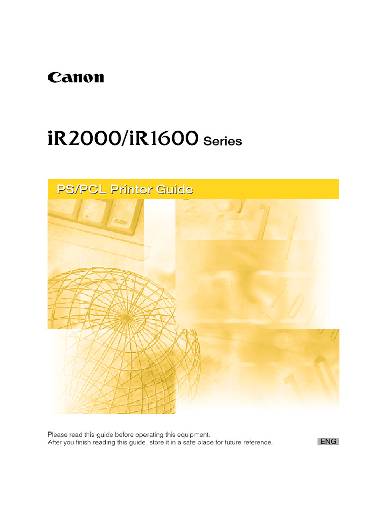 Ir1600 - Ir2000 PS - PCL Printer Guide | PDF | Local Area Network ...