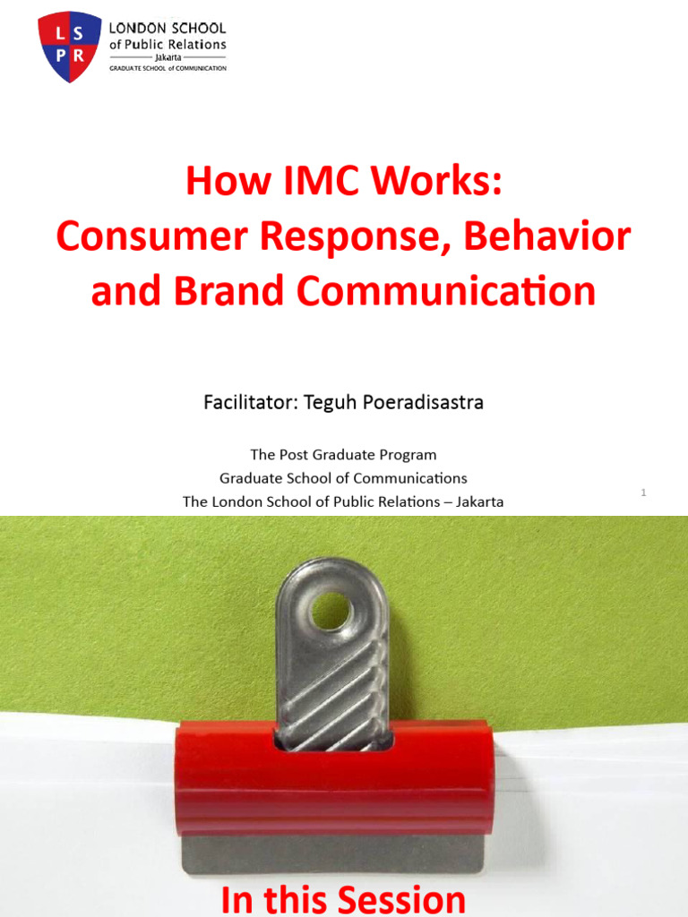 LSPR Imc03 How Imc Works | PDF | Brand | Marketing Communications