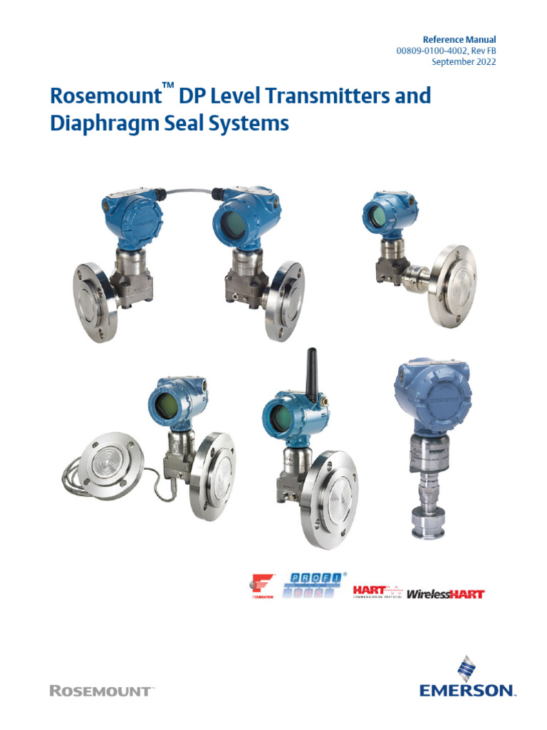 Manual Rosemount DP Level Transmitters Diaphragm Seal Systems en 76026 ...