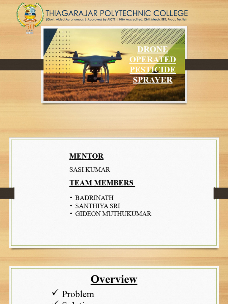 Drone Pesticide Sprayer Design Overview | PDF | Unmanned Aerial Vehicle