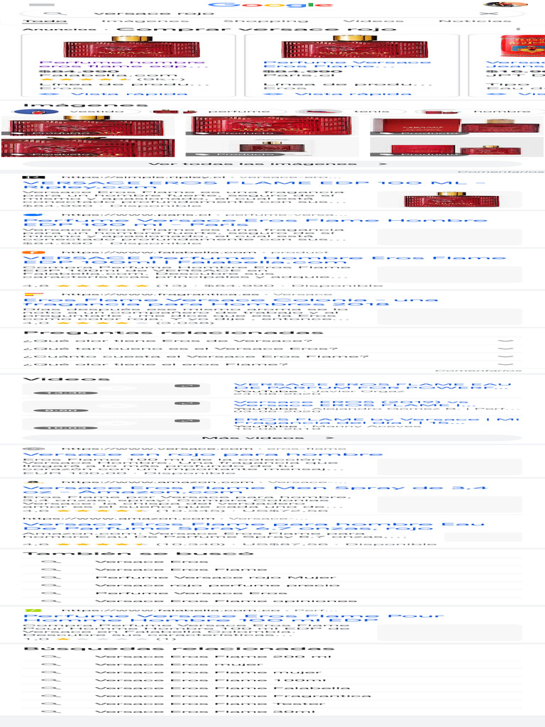 Perfume Versace Eros Flame Hombre 100ml | PDF