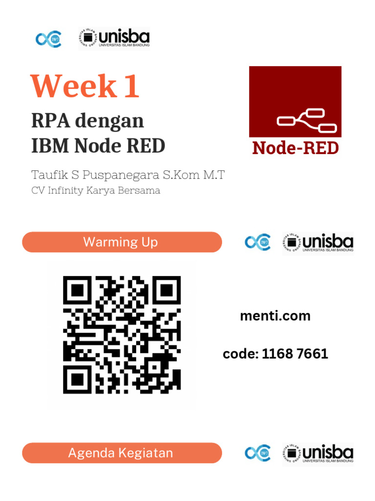 RPA Dengan Node-RED - Week 1 | PDF | Bisnis | Teknologi & Rekayasa