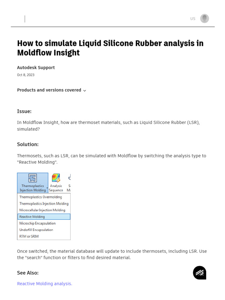 Simulate LSR in Moldflow Insight | PDF | Autodesk | Computing