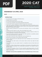 AGAT Test Sample Questions for Students | PDF | Reason | Cognition