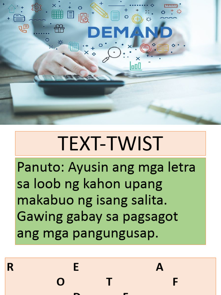 Q2 Lesson1 Demand | PDF