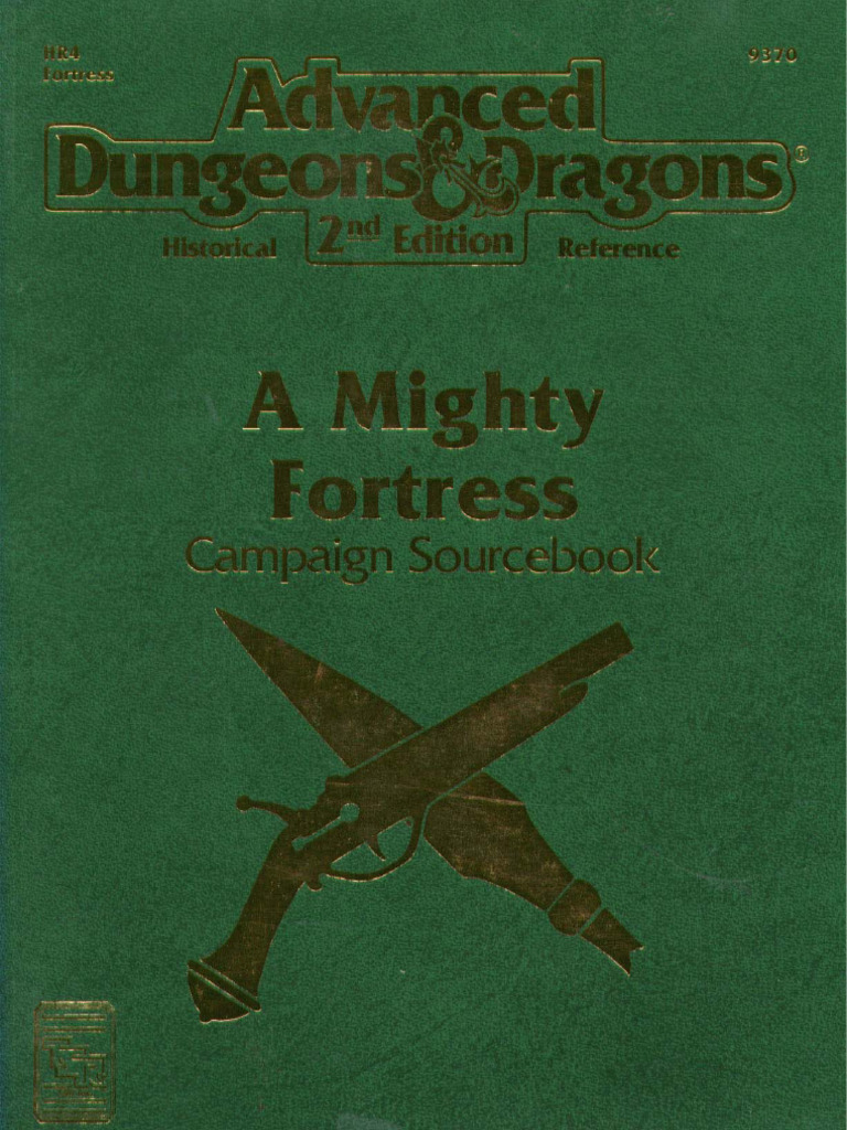 ADnD HR4 A Mighty Fortress 2nd Edition | PDF