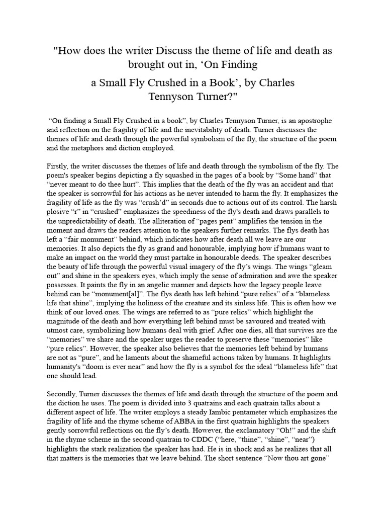 Literature Students' Guide to Life & Death | PDF | Poetry | Sonnets