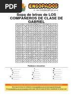 Sopa de Letras de Regreso A Clases - 2 | PDF | Artes del Lenguaje y ...