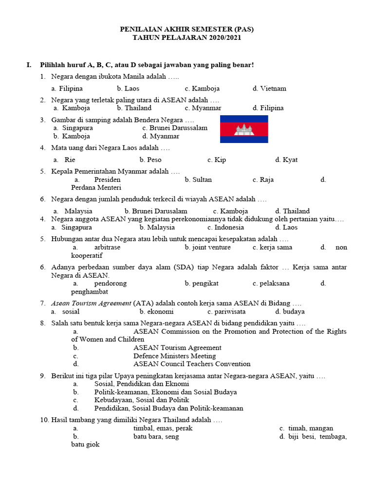 Soal IPS Kelas 8 Ganjil 2020-2021 | PDF | Ilmu Sosial