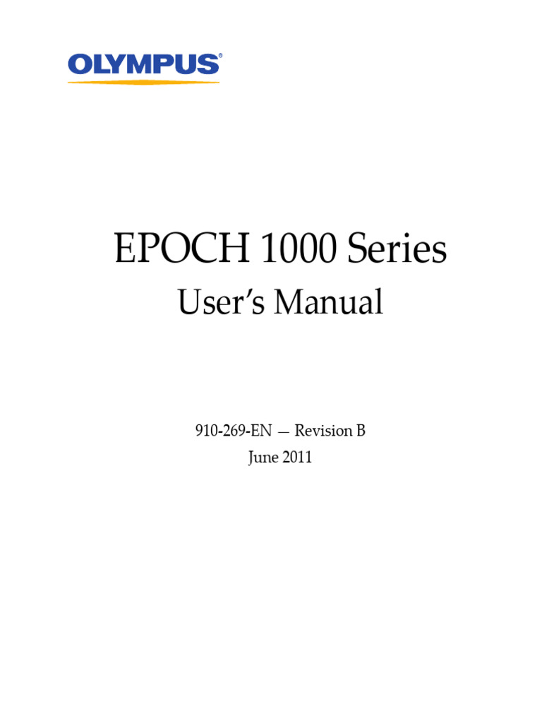 Manual Epoch 1000 2011 Pdf Menu Computing Calibration