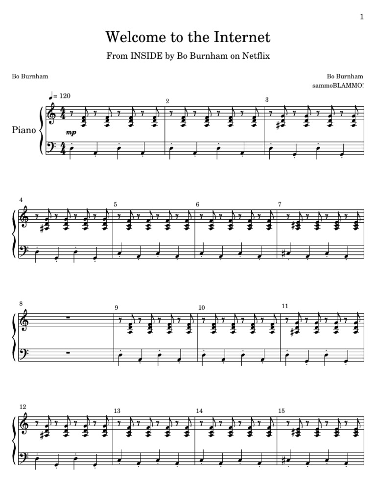 Welcome To The Internet - Piano | PDF
