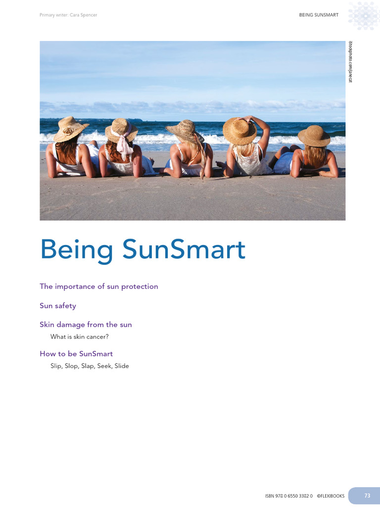 07 Being SunSmart 338201 | PDF | Skin Cancer | Sunscreen