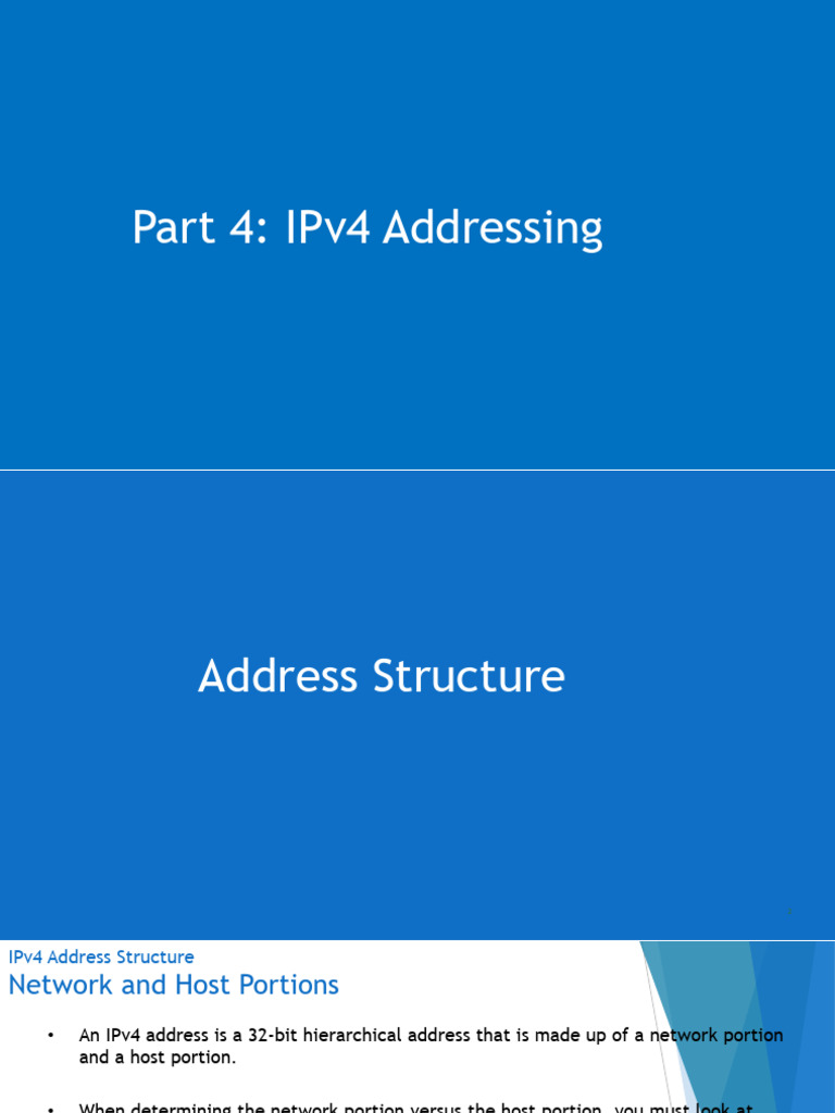 Understanding IPv4 Address Structure | PDF | I Pv6 | Ip Address