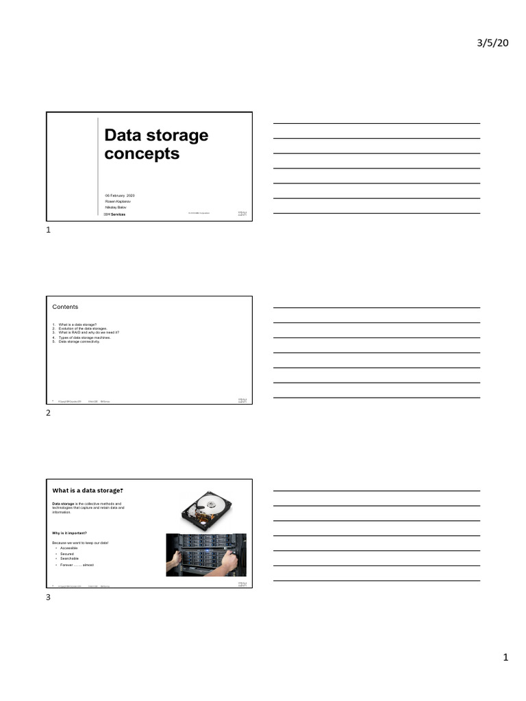 Data Storage Concepts - Handout | PDF | Computer Data Storage | Solid State Drive