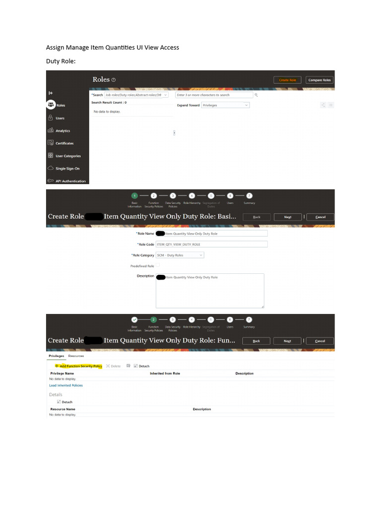Assign Manage Item Quantities UI View Access | PDF