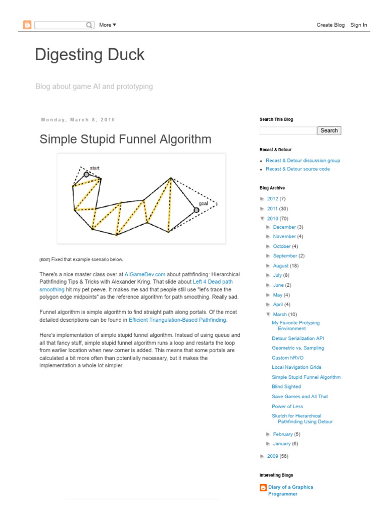 Simple Stupid Funnel Algorithm - Pathfinding | PDF