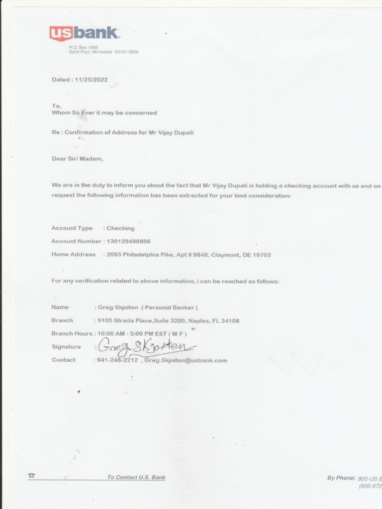 usbank letter | PDF
