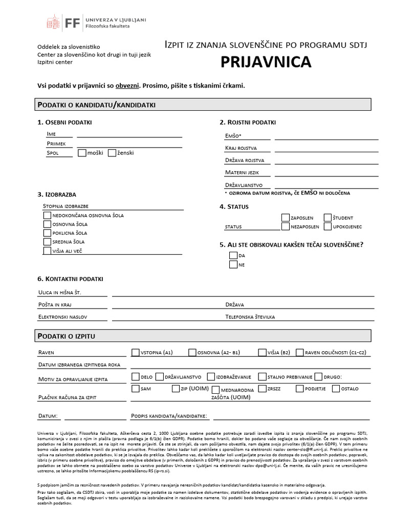 Prijavnica IC Avgust 2024 | PDF