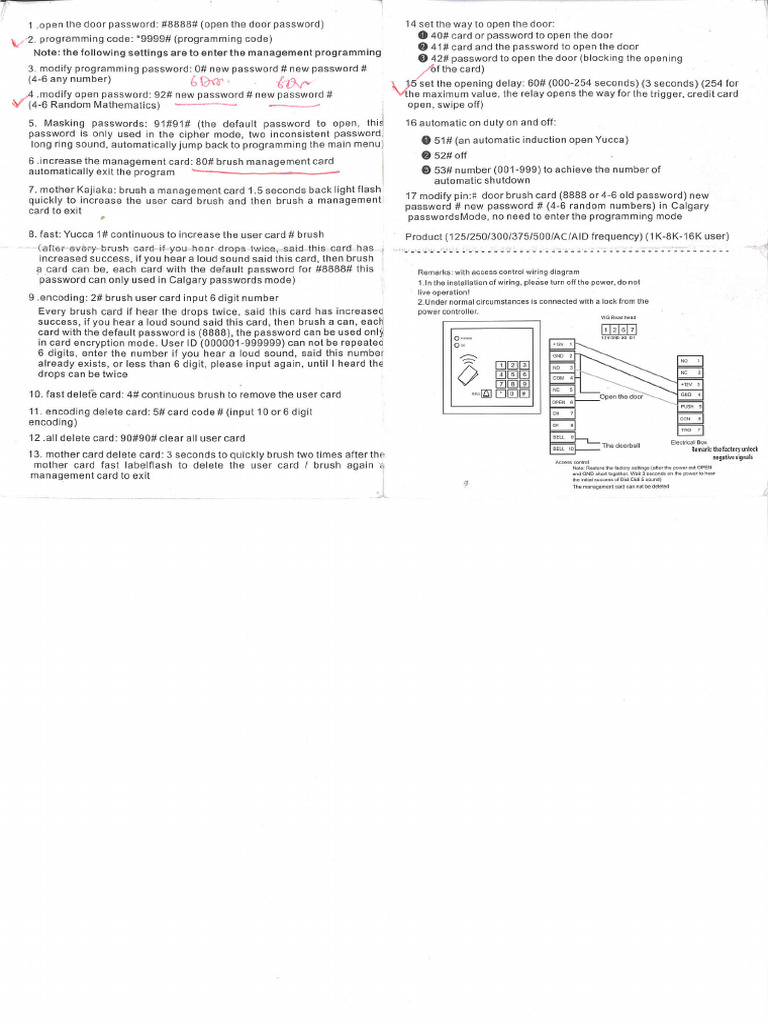 Door Control Manual | PDF