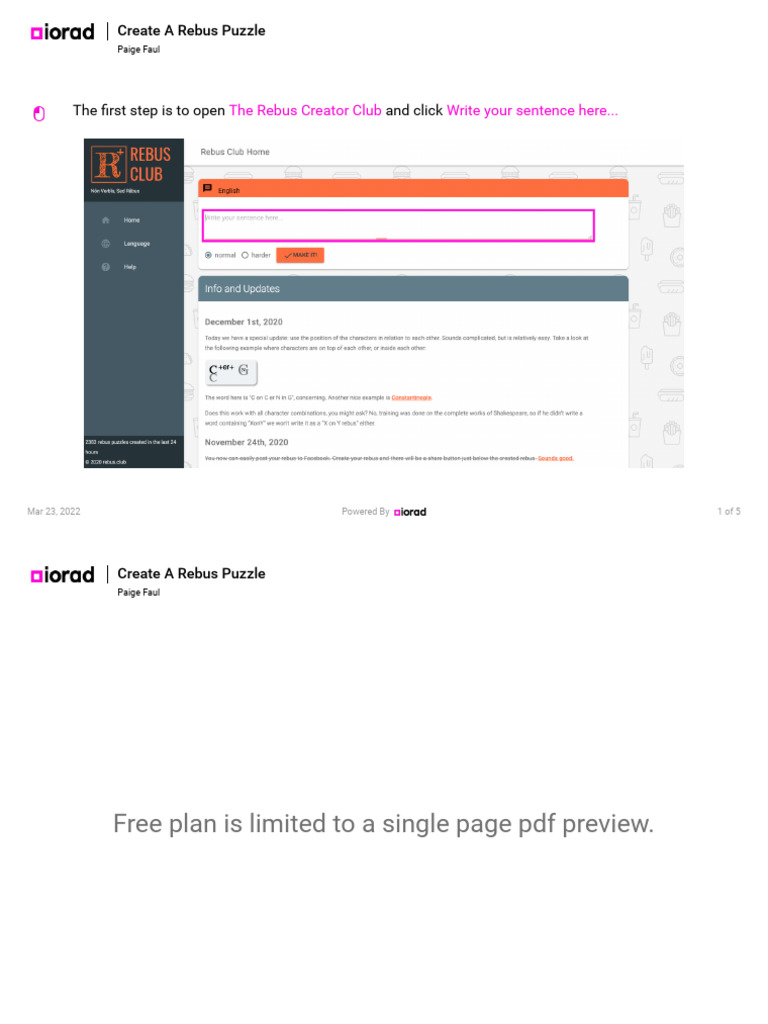 Create Rebus Puzzles Guide | PDF