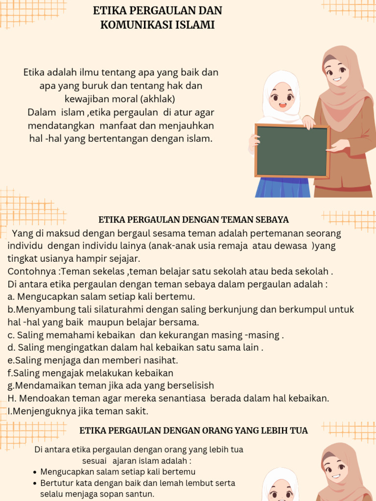 Bab 3 Etika Pergaulan Dan Komunikasi Dalam Islam | PDF