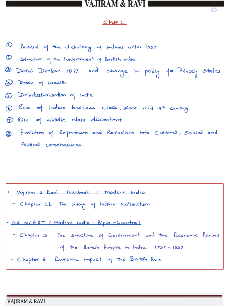 Modern History VAjiram Notes | PDF | Bengal | British Raj