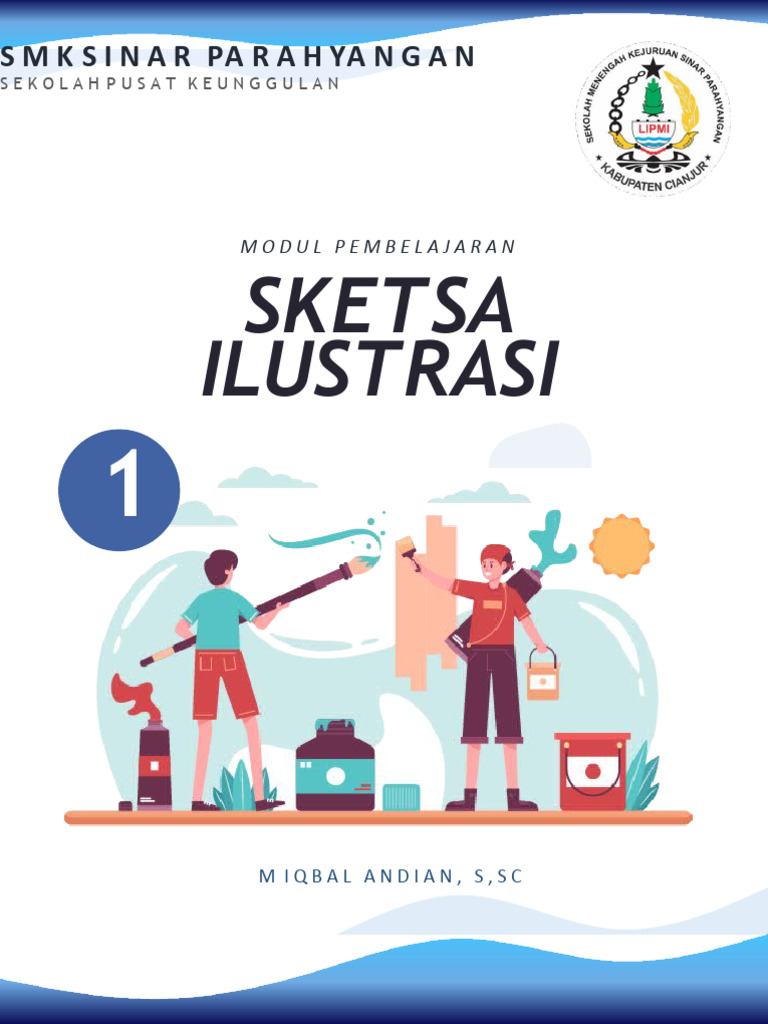 Modul Pembelajaran Sketsa & Ilustrasi | PDF | Seni