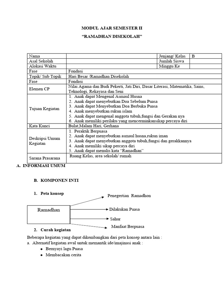 Modul Ajar-Ramadhan | PDF