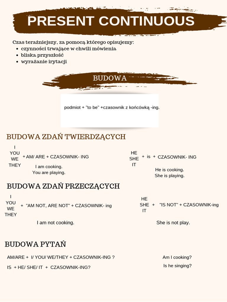 PRESENT CONTINUOUS | PDF