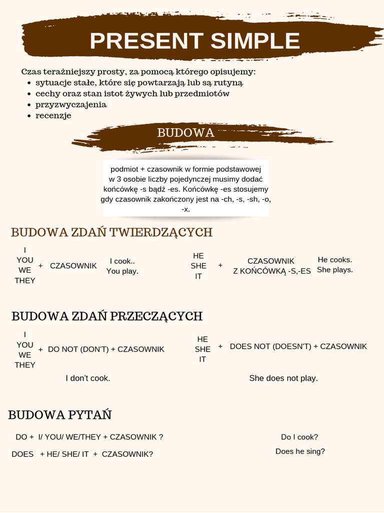 Present Simple | PDF