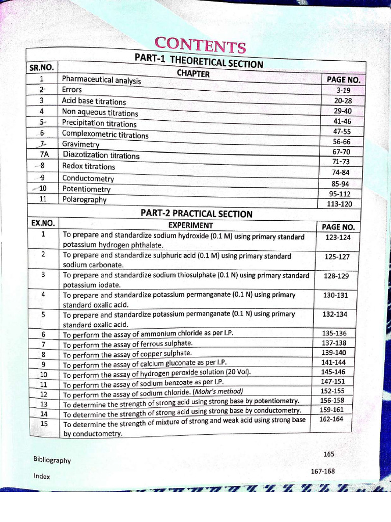 Pharmaceutical Analysis Book PV | PDF