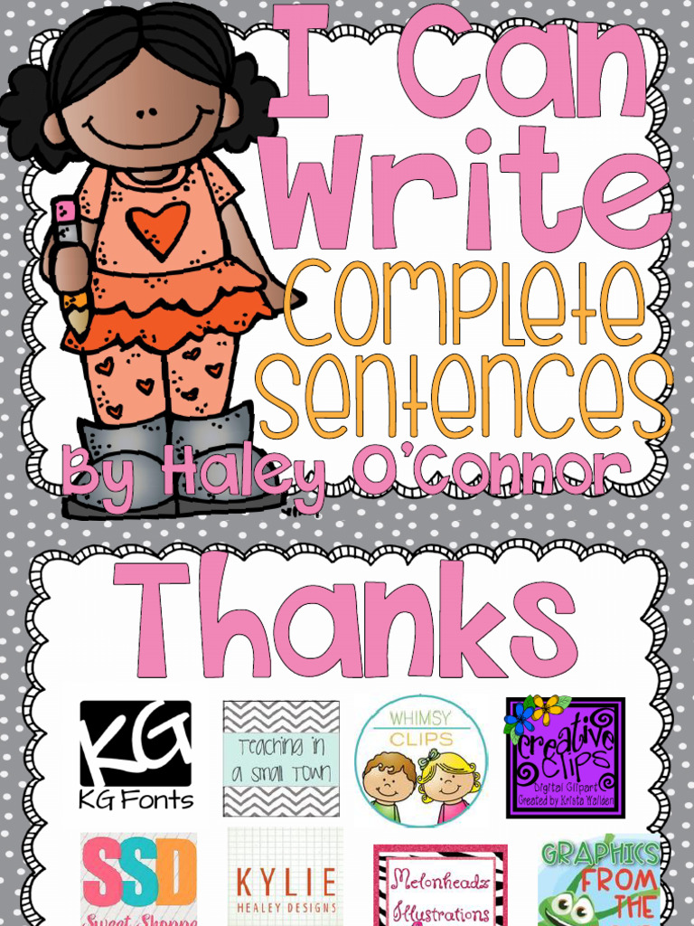 Complete Sentence Writing Guide | PDF
