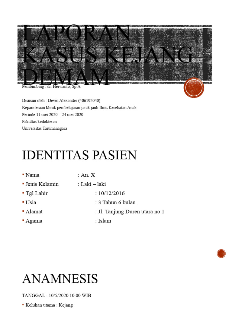 Laporan Kasus Kejang Demam | PDF
