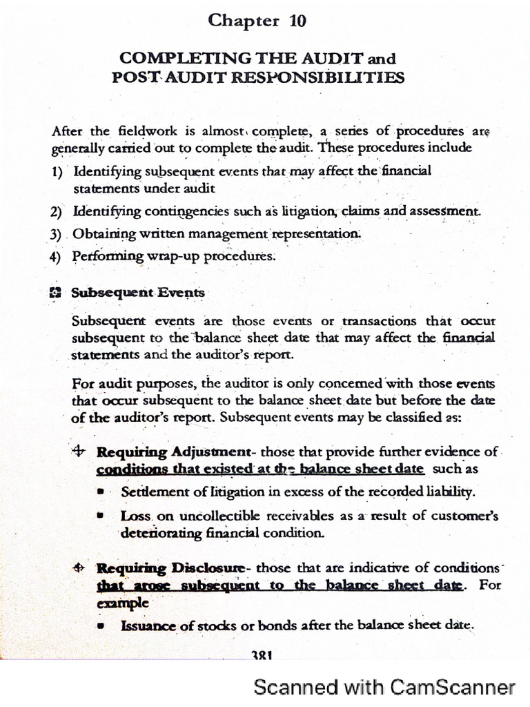 Completing The Audit and Post Audit Resp | PDF