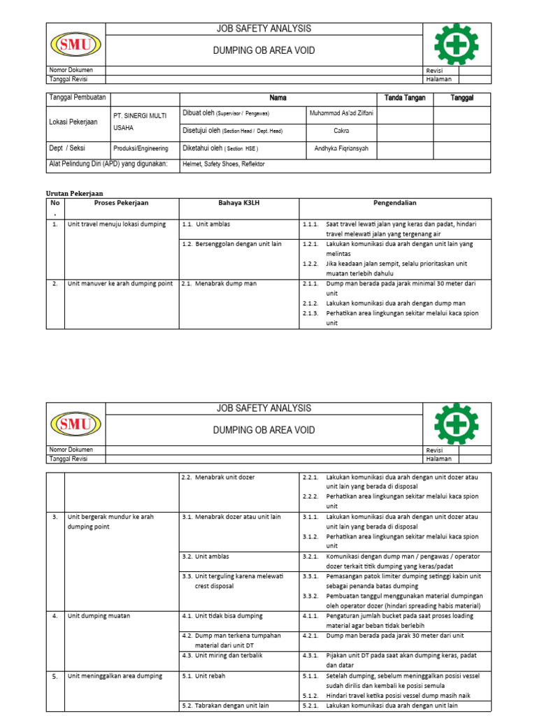 JSA-Dumping Void | PDF