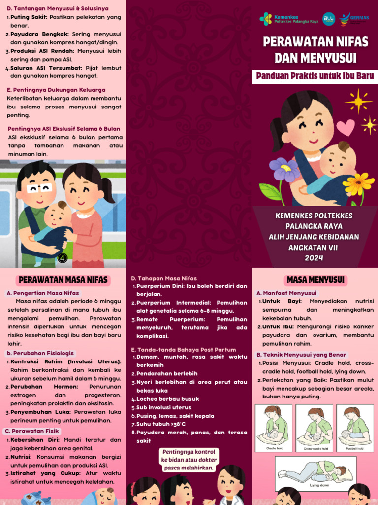 Leaflet Perawatan Nifas Dan Menyusui | PDF