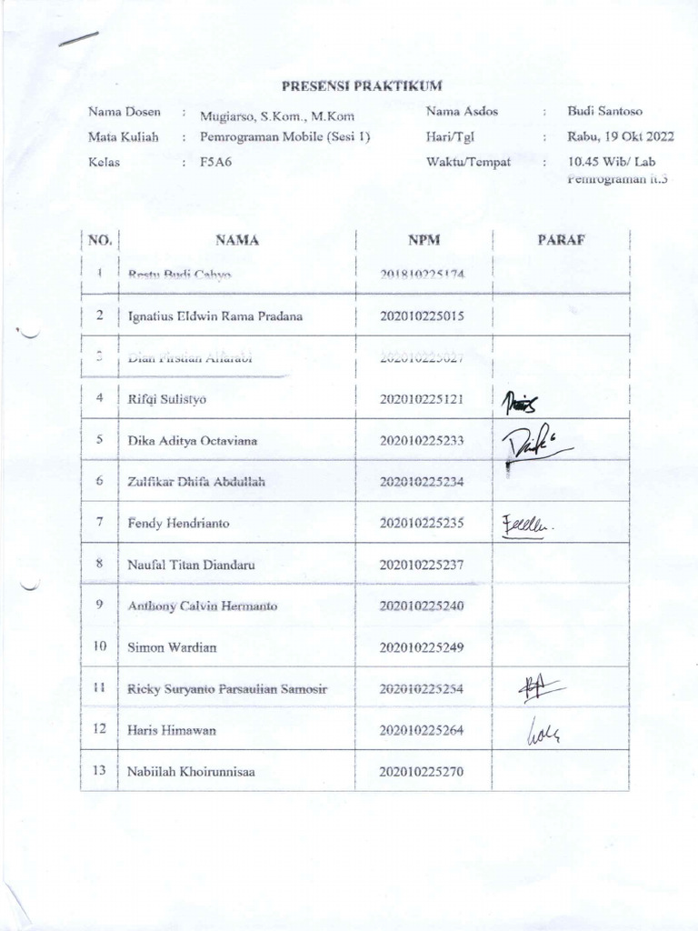 Pemrograman Mobile - F5A6 - Sesi-1 | PDF