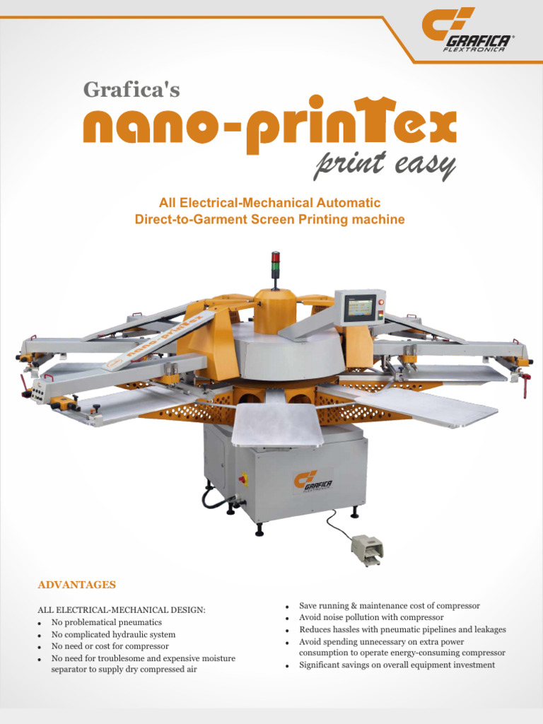 Nano Printex Brochure | PDF | Numerical Control | Printer (Computing)