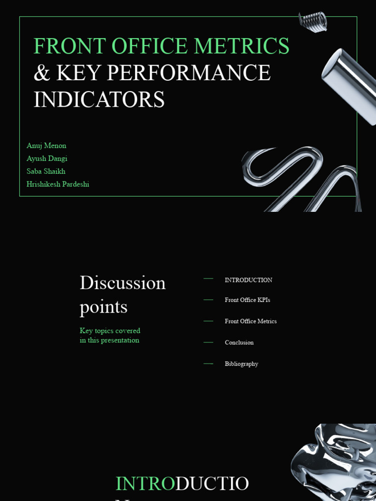 Hotel Front Office Performance | PDF | Performance Indicator | Customer ...