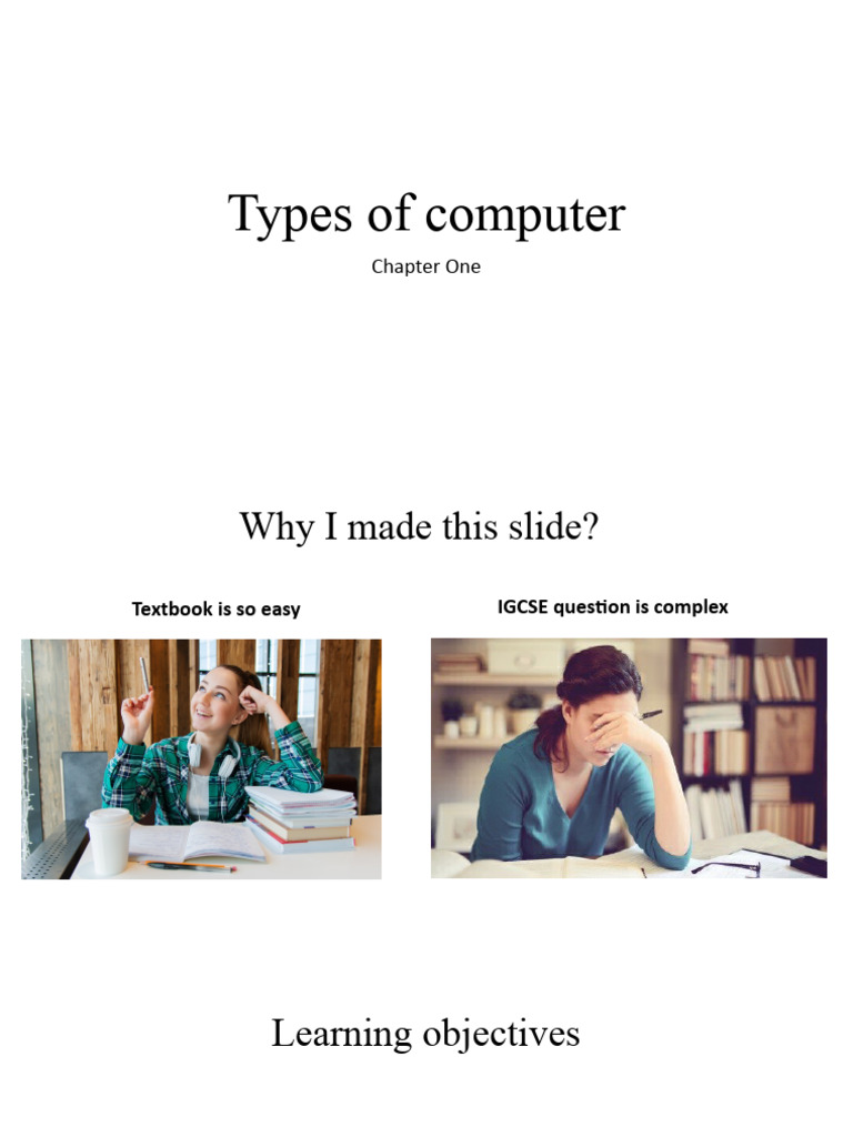 Types of Computer (ICT IGCSE) | PDF | Laptop | Personal Computers